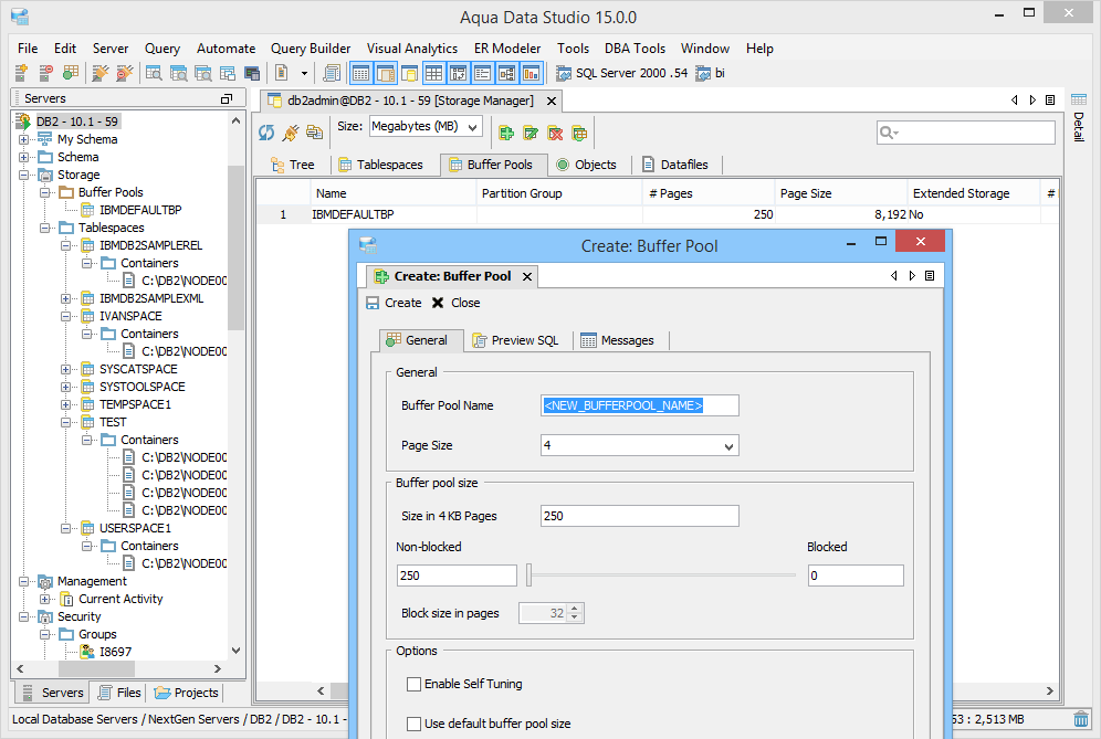 Aqua Data Studio: DB2 LUW DBA Administration Tool - AquaFold